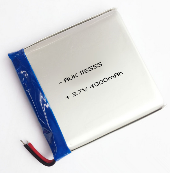 Baterai LiPo sel tunggal stabil 115555 3.7v 4000mah Baterai Lithium Polymer